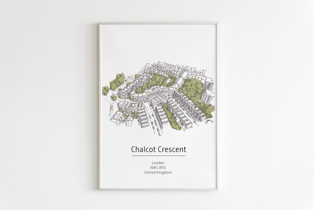 Chalcot Crescent Paddington Street Wall Poster Instant Digital Download ...