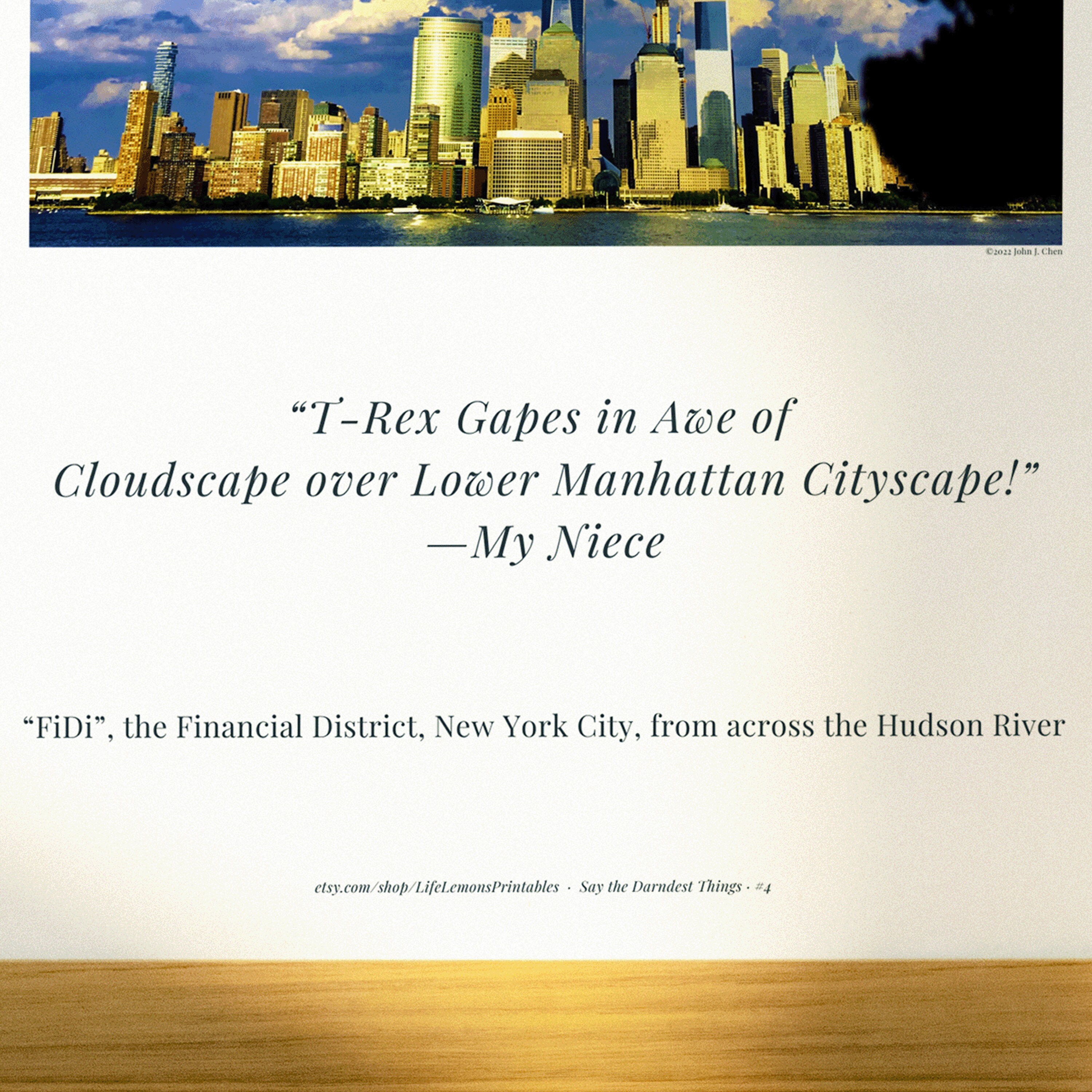 Printable NYC Skyline Toy T-rex Traffic Chopper With - Etsy