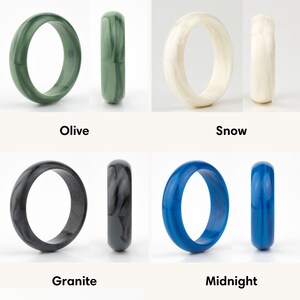 Colorful Recycled Plastic Rings // Trendy and Unique Plastic Rings ...