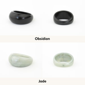Colorful Recycled Plastic Rings // Trendy and Unique Plastic Rings ...