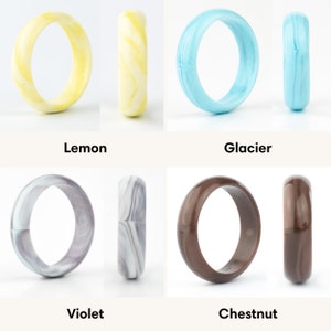 Colorful Recycled Plastic Rings // Trendy and Unique Plastic Rings ...