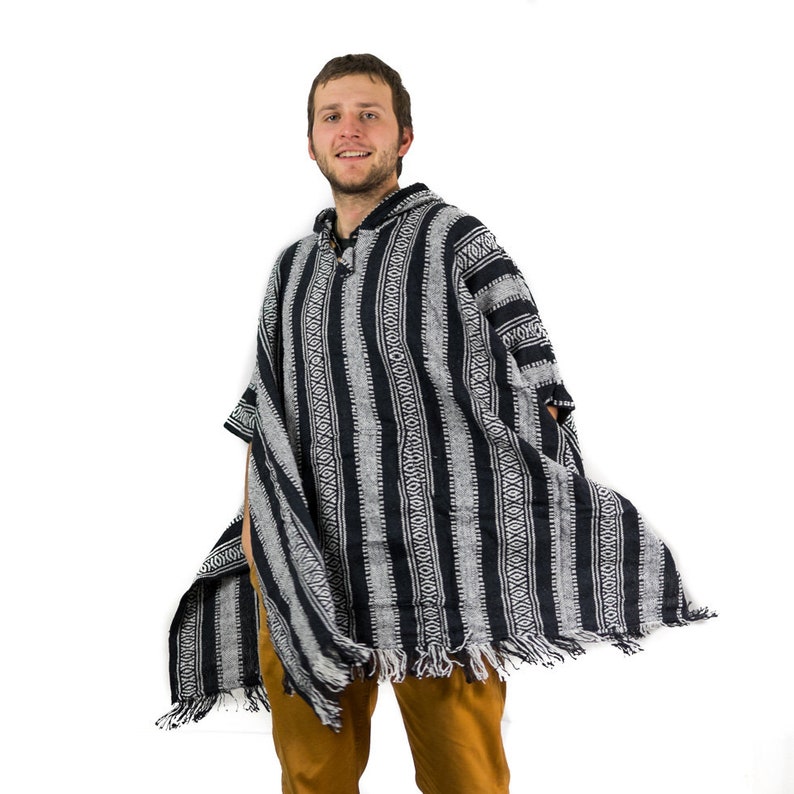 Poncho With a Hood With Multiple Use - Etsy
