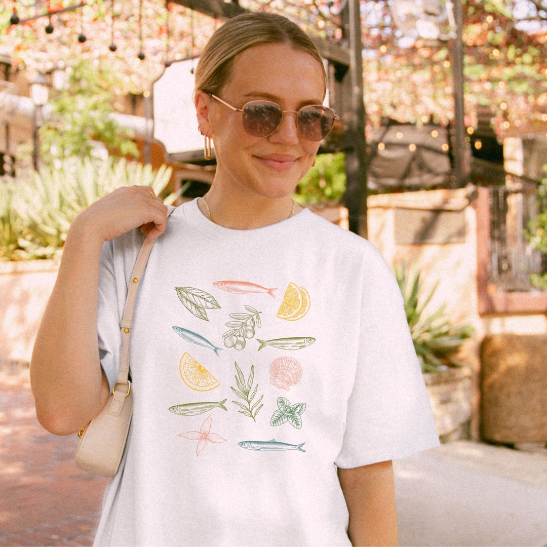 Tinned Fish Shirt, Italian Summer Sardines Shirt, Seafood Summer Shirt ...