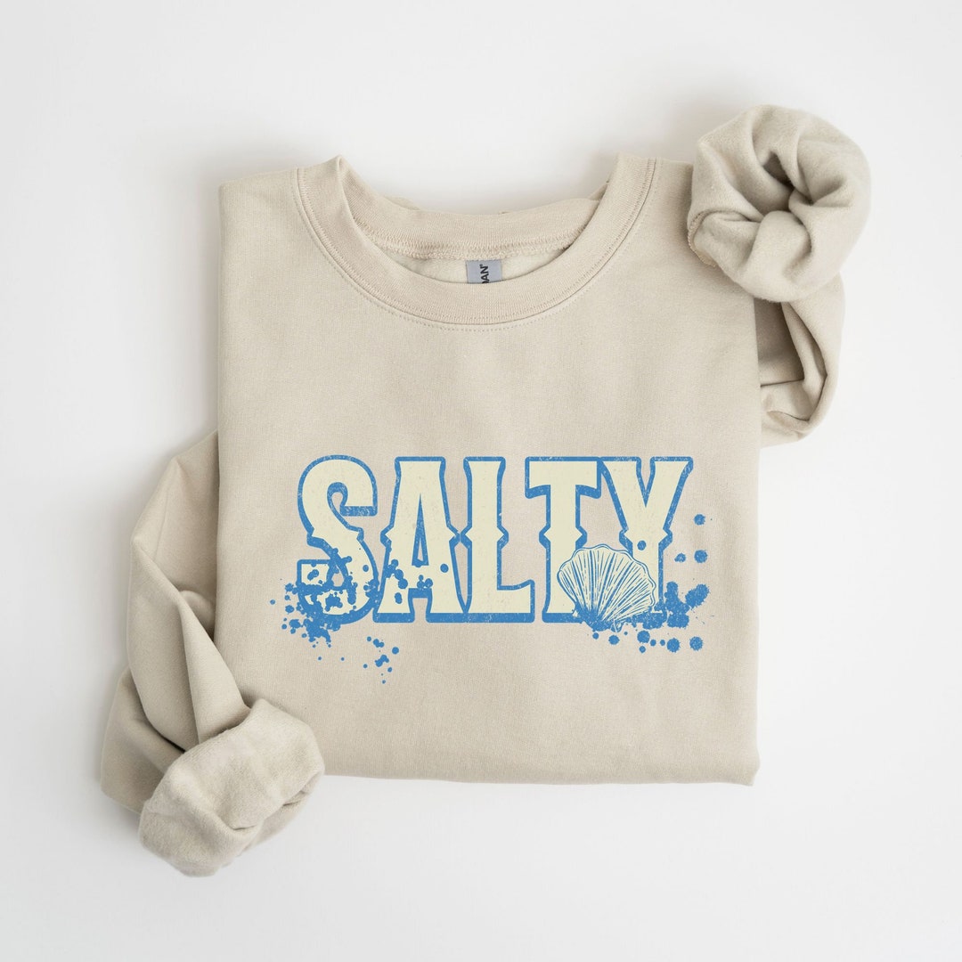 Salty Sweatshirt, Beach Sweatshirt, Summer Sweatshirt, Vacation ...