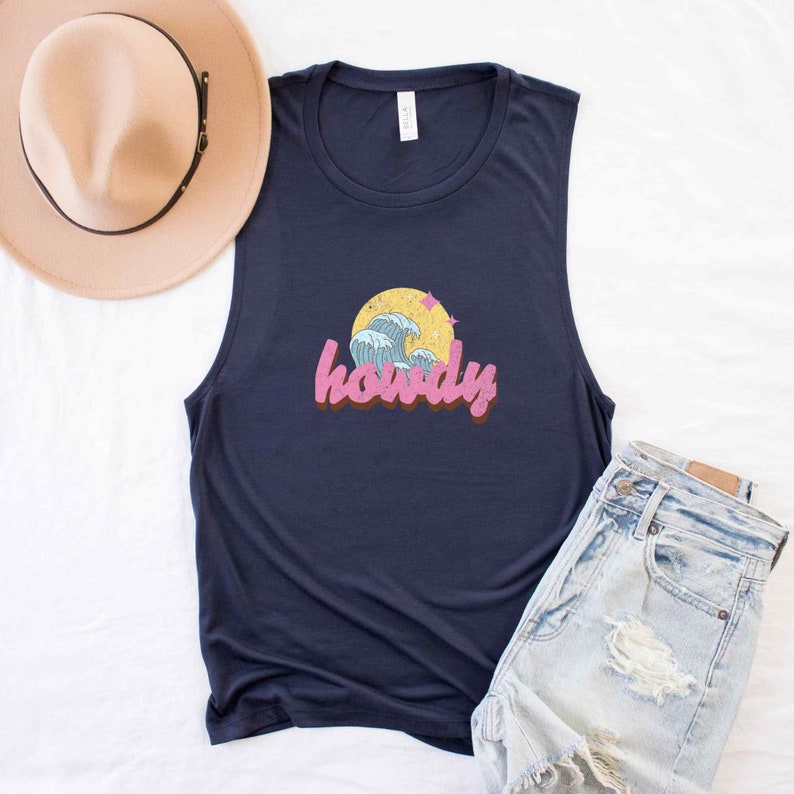 Howdy Tank Top, Coastal Cowgirl, Cowgirl Tank, Cowgirl Tank Top, Western Tank Top, Cowgirl Tank ...