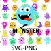 Monster SVG, INSTANT Download,stick Figure Monsters Svg Cut Files and ...