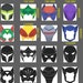 Super Hero Mask SVG PNG Clipart: 64 Designs (digital Download) - Etsy