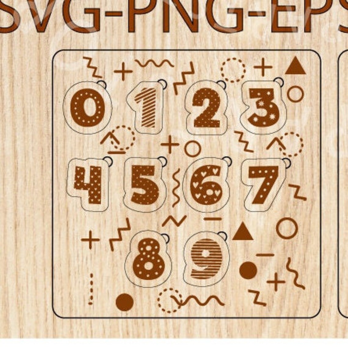 CUTE NUMBERS Puzzle Lasercut Files Svg,3d Puzzle,glowforge Svg,laser ...