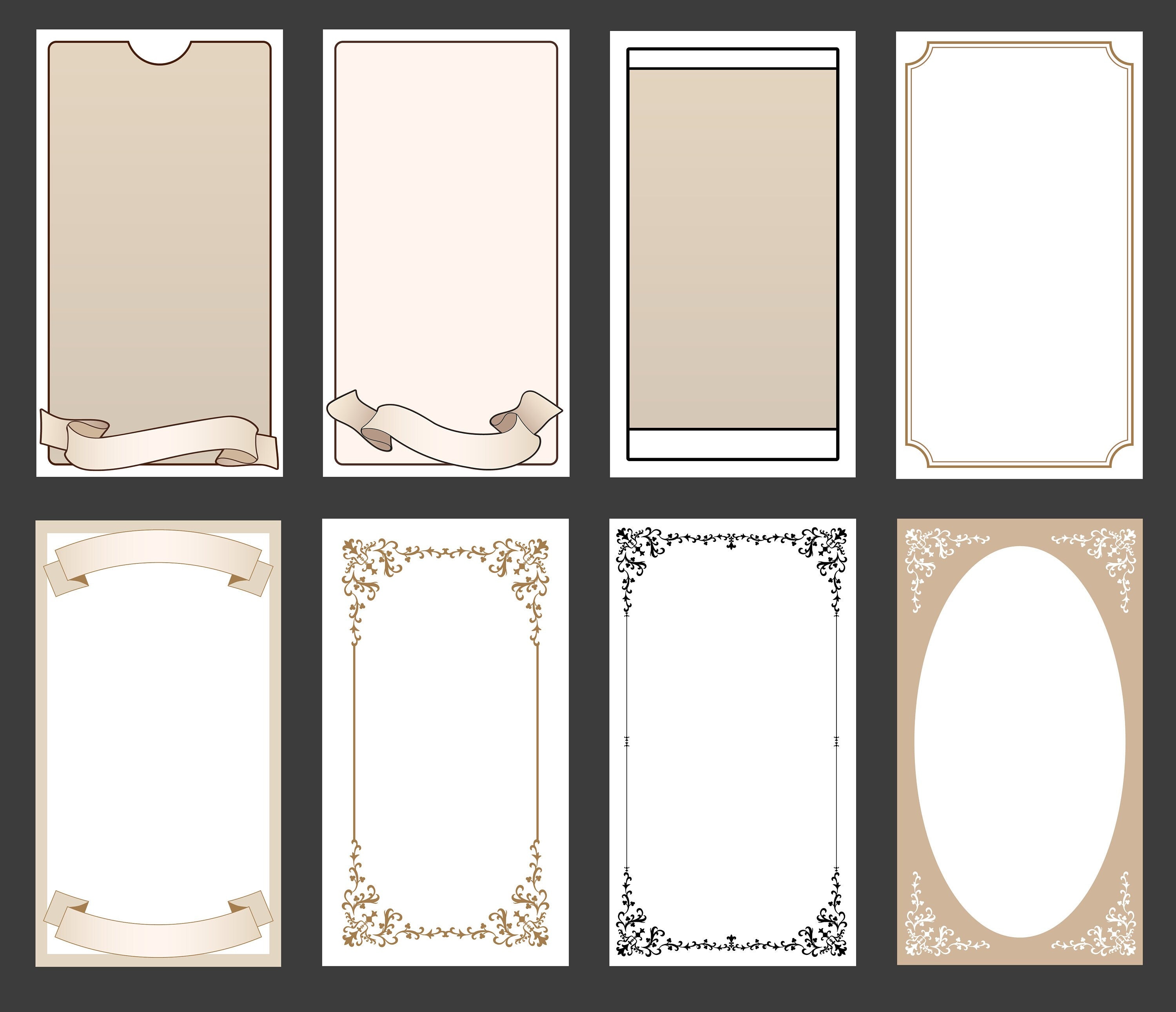 Retro Frames Svg,instant Download,tarot Card Frame Svg,card Frame Svg ...