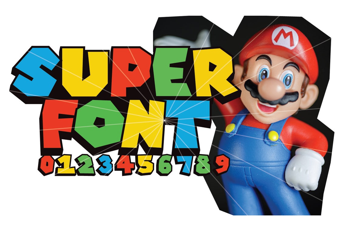 Mario Font SVG: Comic Alphabet Letters (digital Download) - Etsy