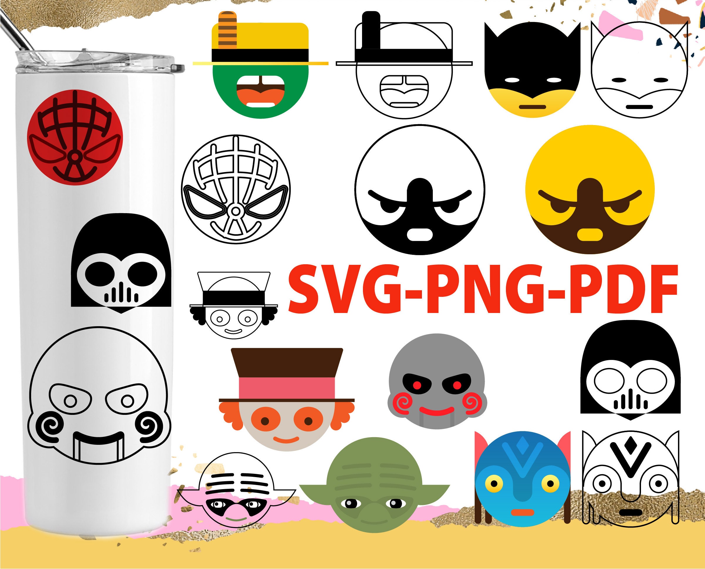 Movie Emoji Faces, Famous Superhero Characters,emoji Face Svg,emoji Svg ...