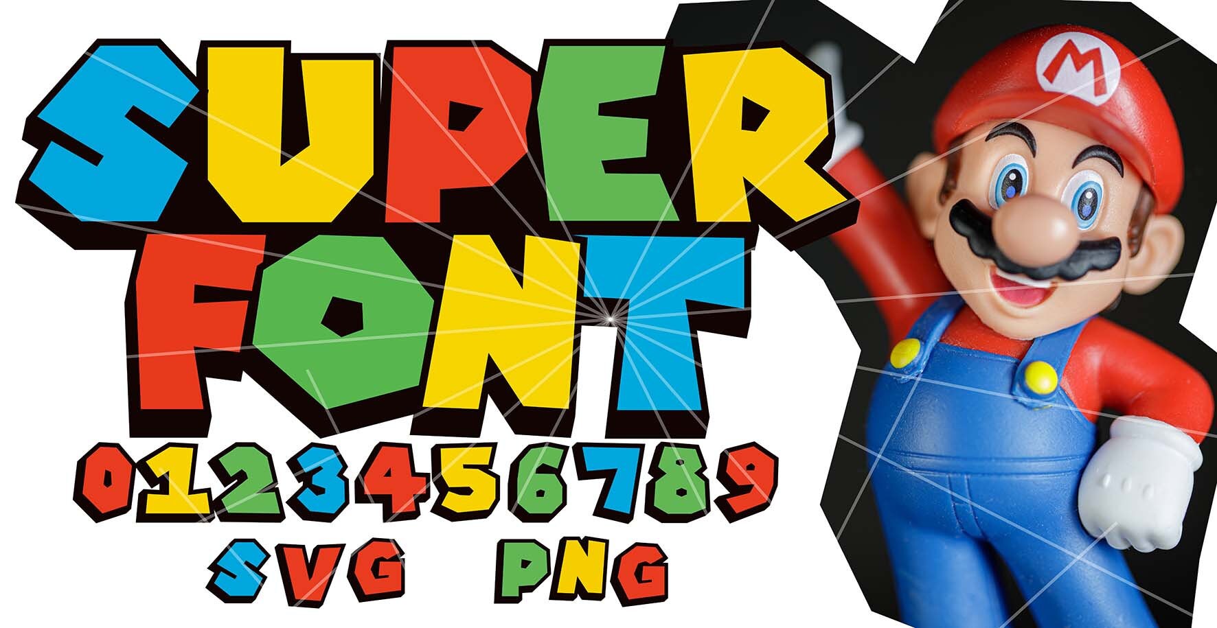 Mario Font Svgcomic Fonts Svg Comic Fonts Alphabet Svgcomic - Etsy