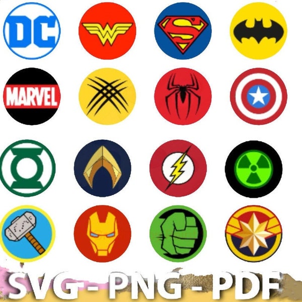 Superhero Clipart - Etsy