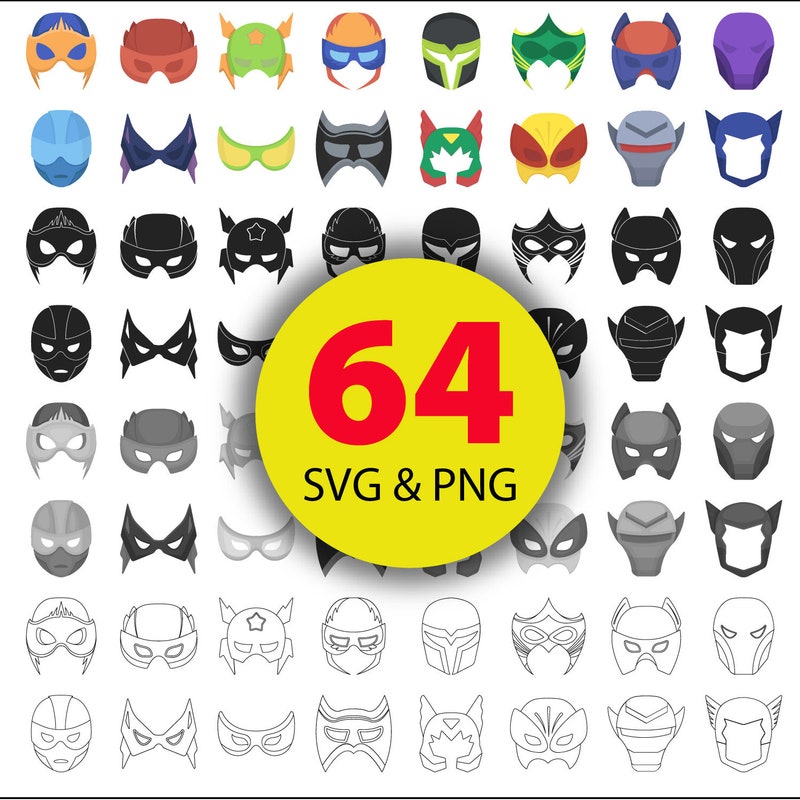 Super Hero Masks - Etsy