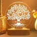 Family Tree Names LED Lamp, Mom Birthday Gift for Parents, Mother's Day ...