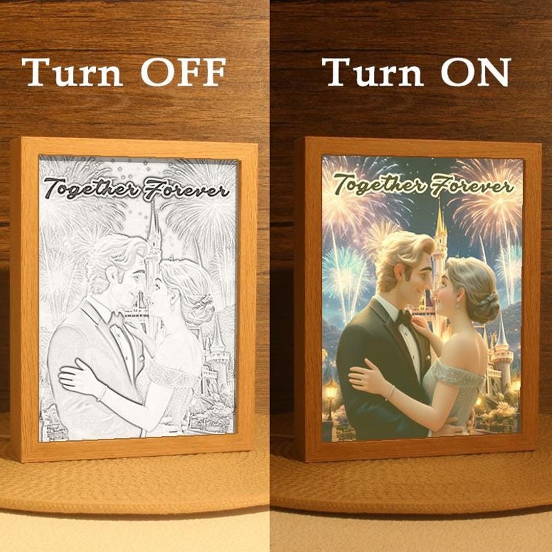 Light up Christmas Portrait - Etsy UK