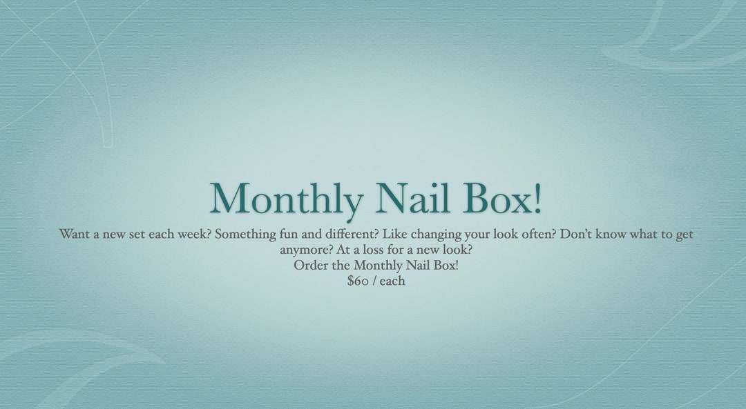 January Surprise Monthly Nail Box Gel Press on Nails Square, Squoval ...