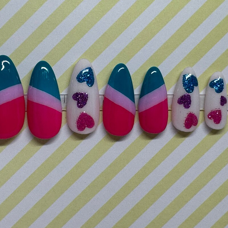 Bisexual Nails - Etsy