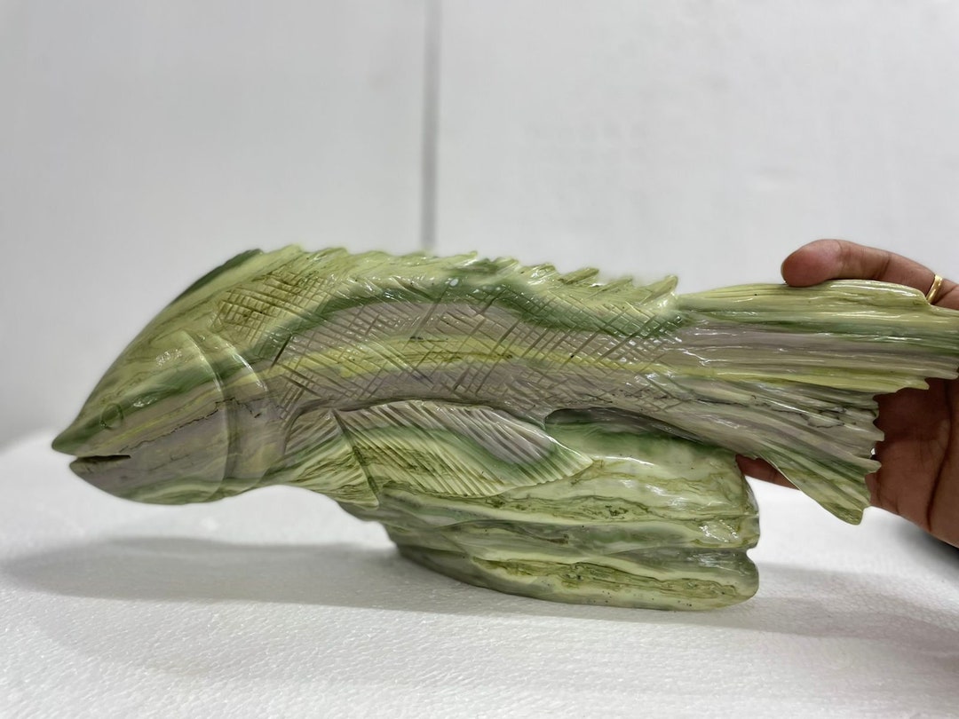 Fish Statue Serpentine Fish Concrete Garden Figure Concrete - Etsy