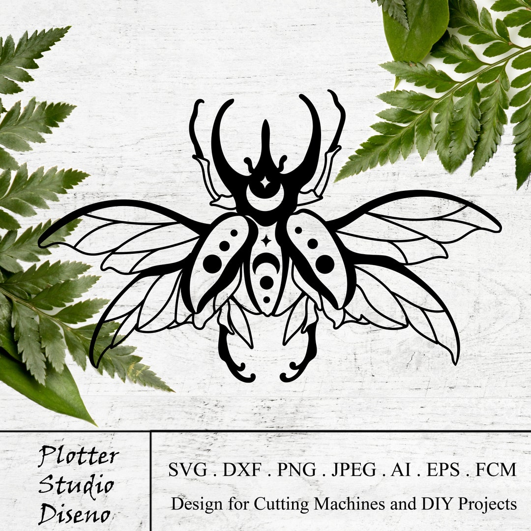 Celestial Bug SVG, Celestial Beetle Svg, Witchcraft Svg, Mystical Moth ...