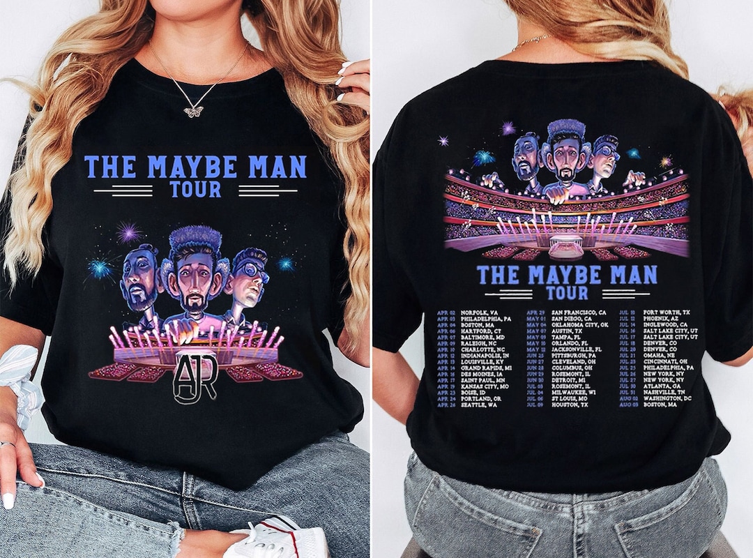 AJR the Maybe Man Tour 2024 Two-sided Shirt, Ajr Band Shirt, Ajr ...