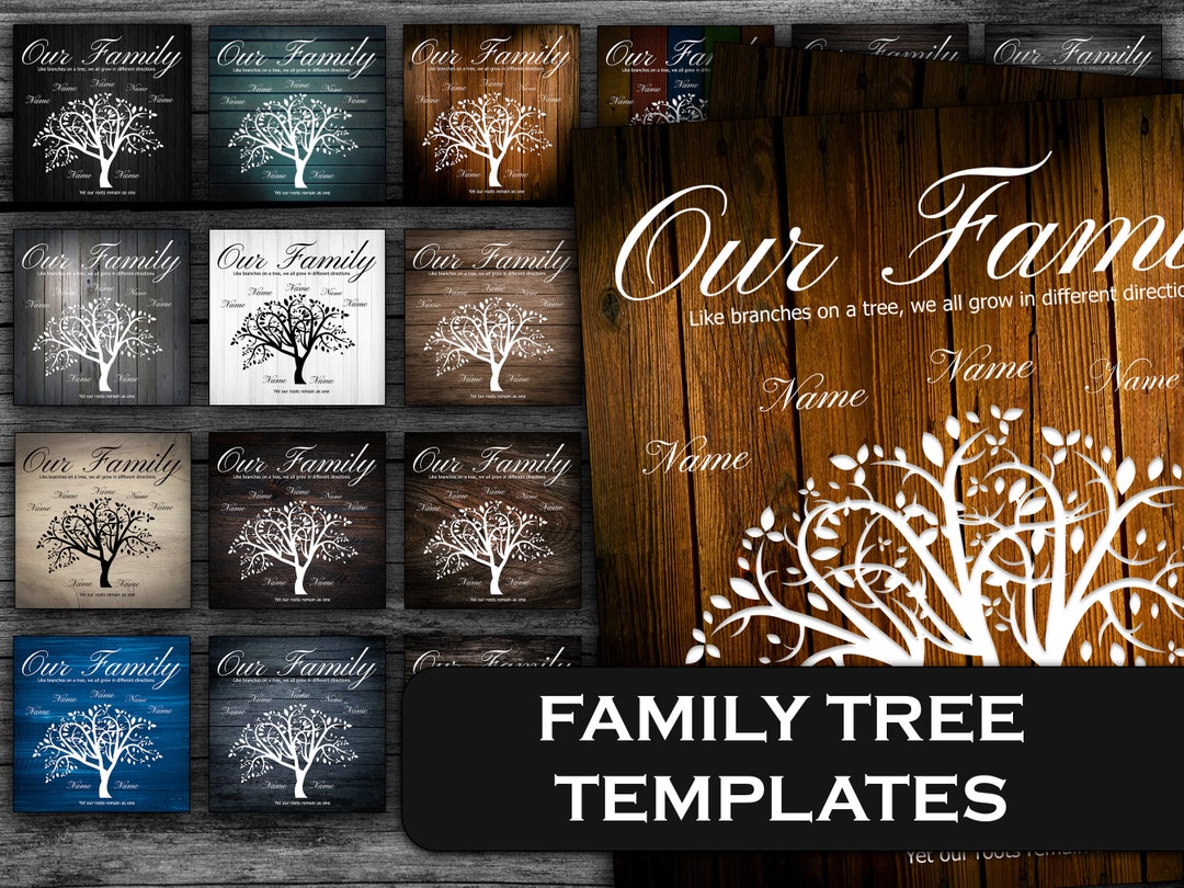 The Ultimate Family Tree Template Package, Create Family Trees ...