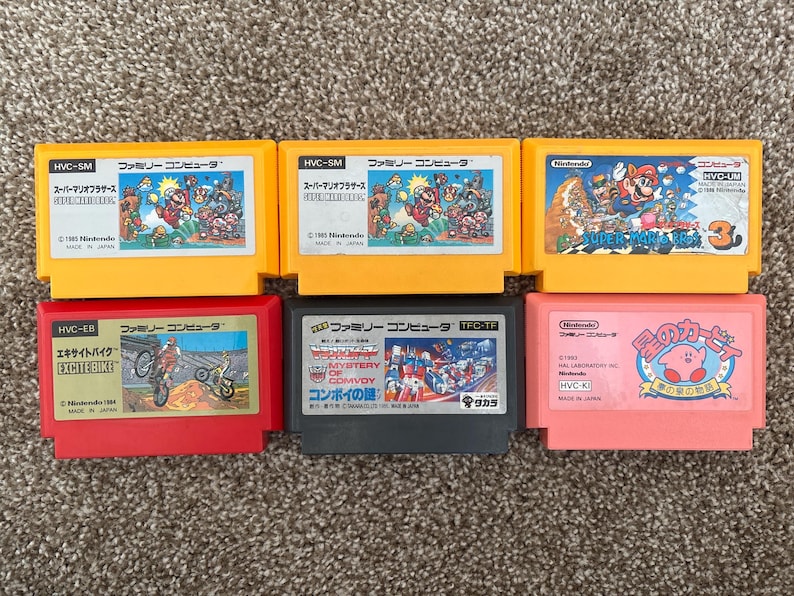Famicom Games - Etsy