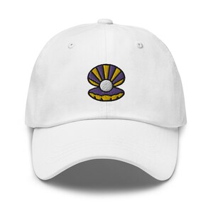 Pearl Clam Dad Hat, Embroidered Ocean Sea Shell Oyster Baseball Cap ...