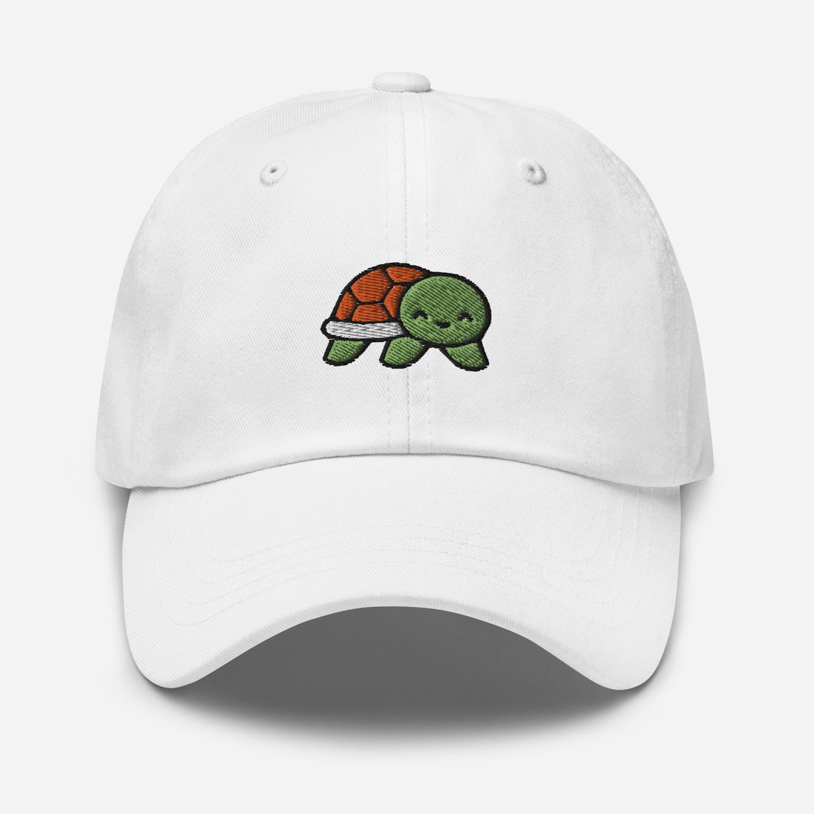 Cute Turtle Dad Hat, Embroidered Hat Tortoise Baseball Cap Unisex ...