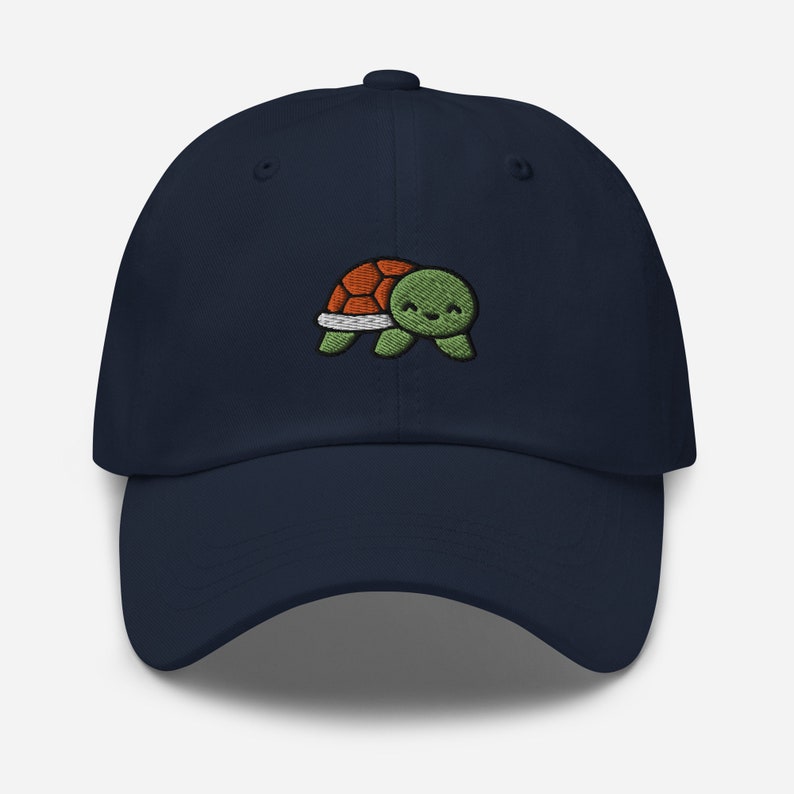 Cute Turtle Dad Hat, Embroidered Hat Tortoise Baseball Cap - Unisex ...
