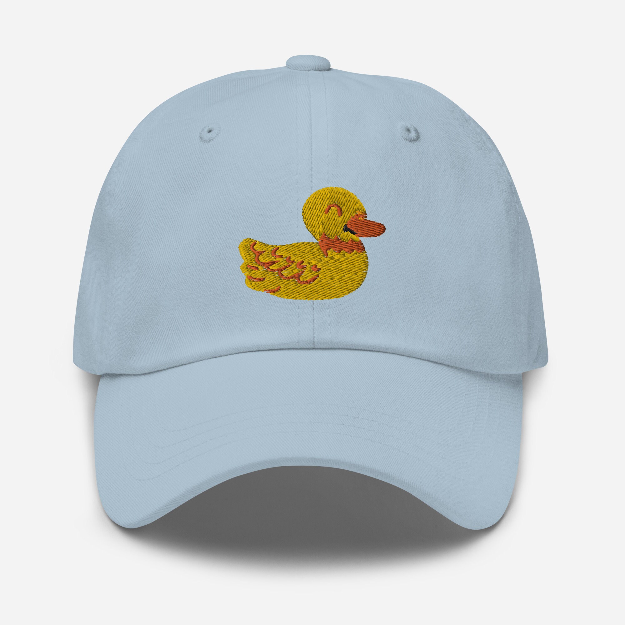 Cute Rubber Duck Dad Hat, Funny Embroidered Hat Handmade Adjustable 6 ...