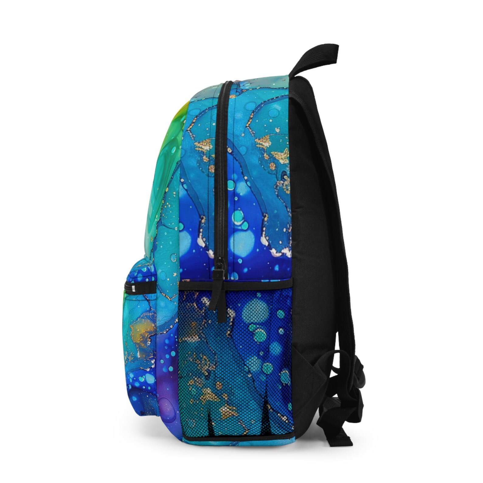 Glitter Rainbow Backpack: Alcohol Ink Bubbles Design - Etsy