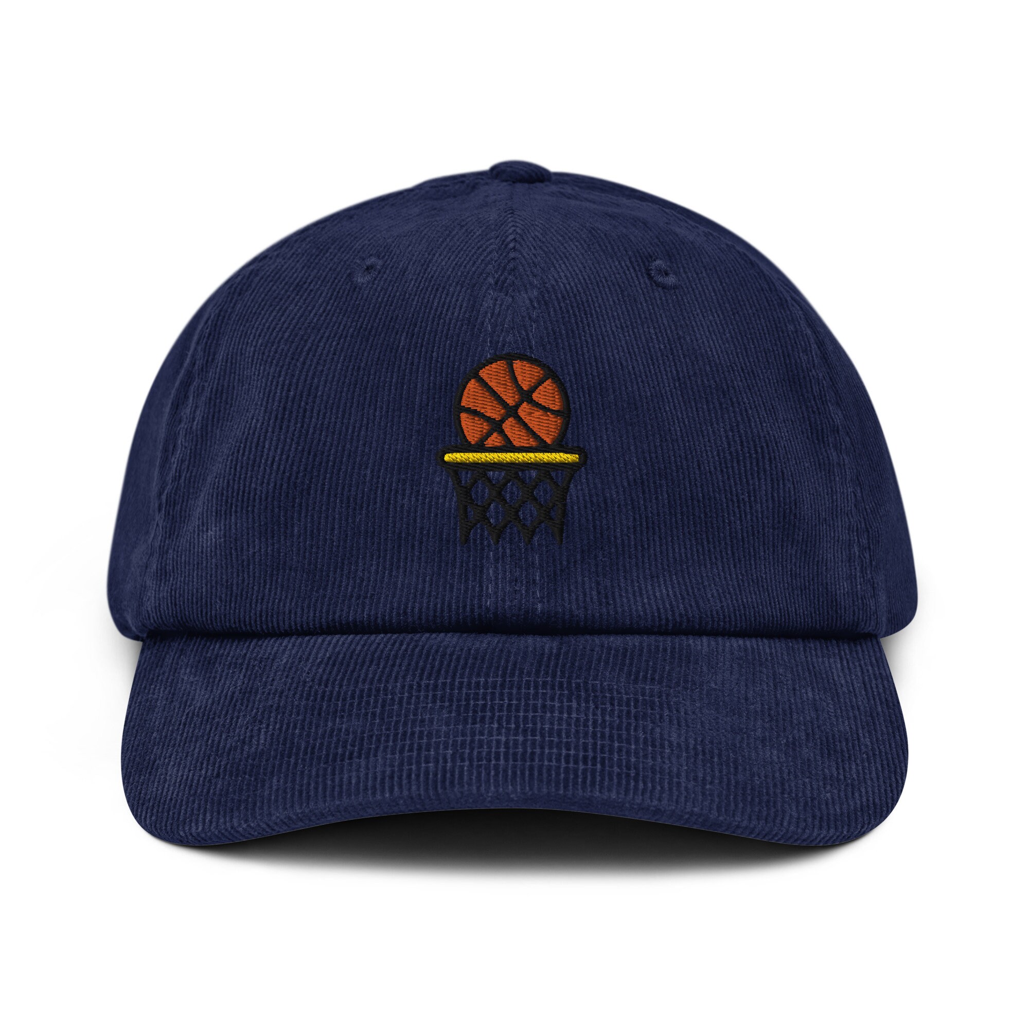 Basketball Corduroy Hat, Embroidered Sports Dad Cap, Basketball Player ...