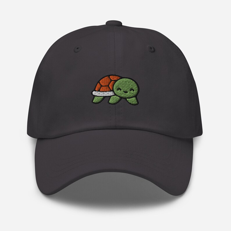 Cute Turtle Dad Hat, Embroidered Hat Tortoise Baseball Cap - Unisex ...