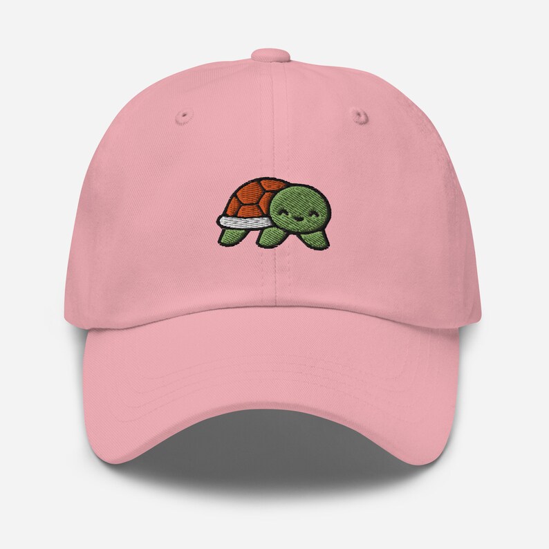 Cute Turtle Dad Hat, Embroidered Hat Tortoise Baseball Cap - Unisex ...