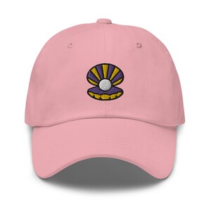 Pearl Clam Dad Hat, Embroidered Ocean Sea Shell Oyster Baseball Cap ...