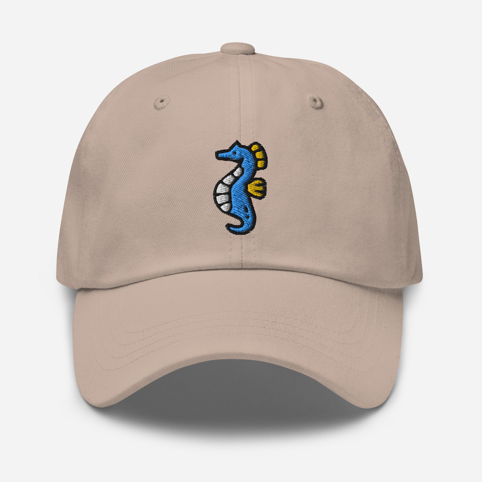 Blue Seahorse Dad Hat, Embroidered Hat Sea Creature Baseball Cap Unisex ...