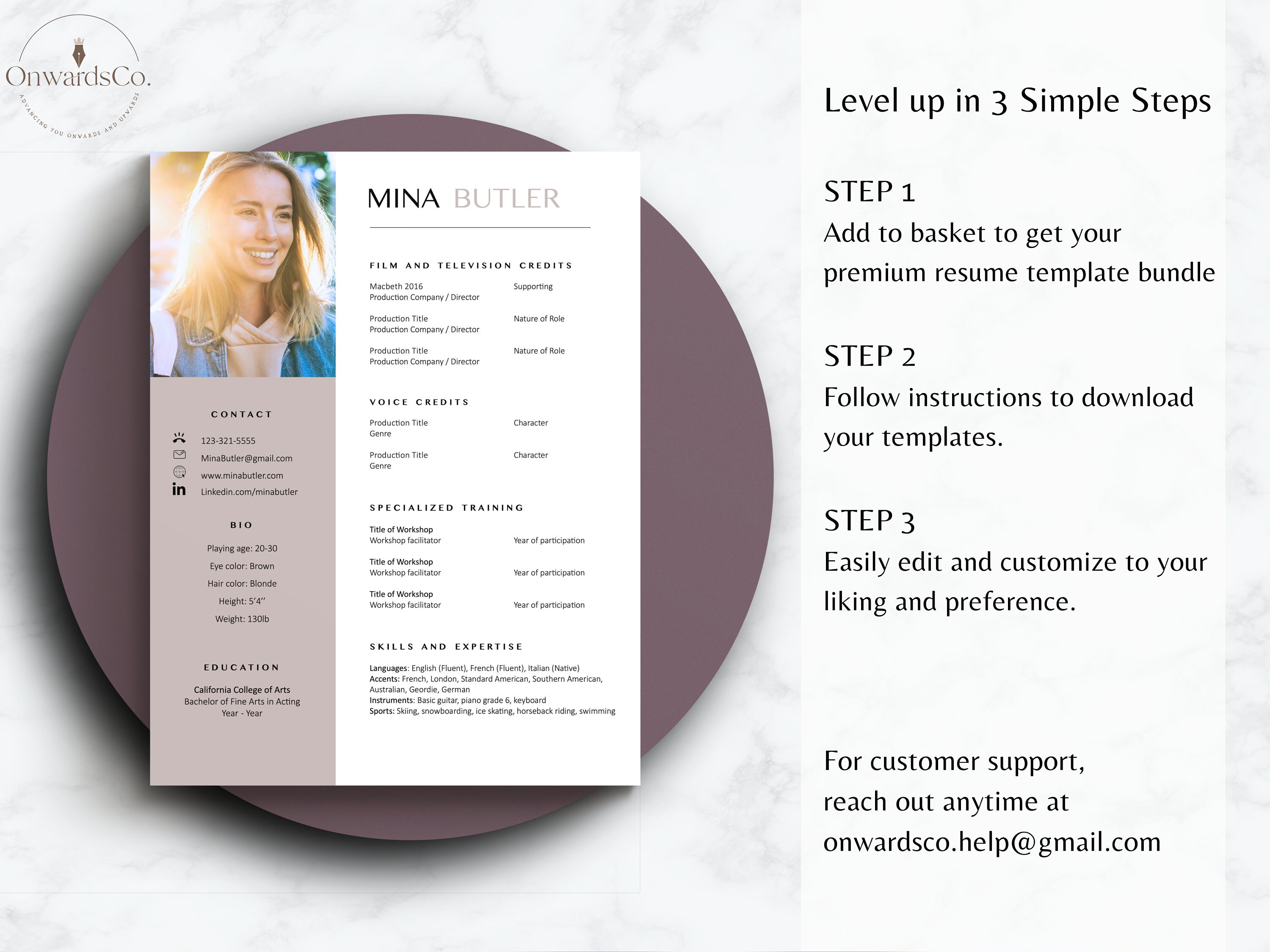 Acting Resume Template Modern Theatre Actor Resume Modelling Resume ...