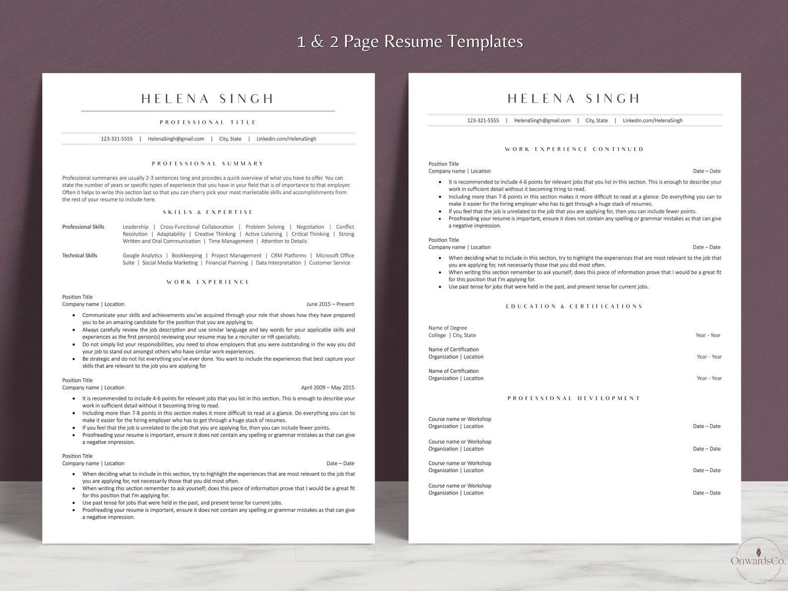 Modern Resume Template Google Docs Curriculum Vitae Resume Word Data ...