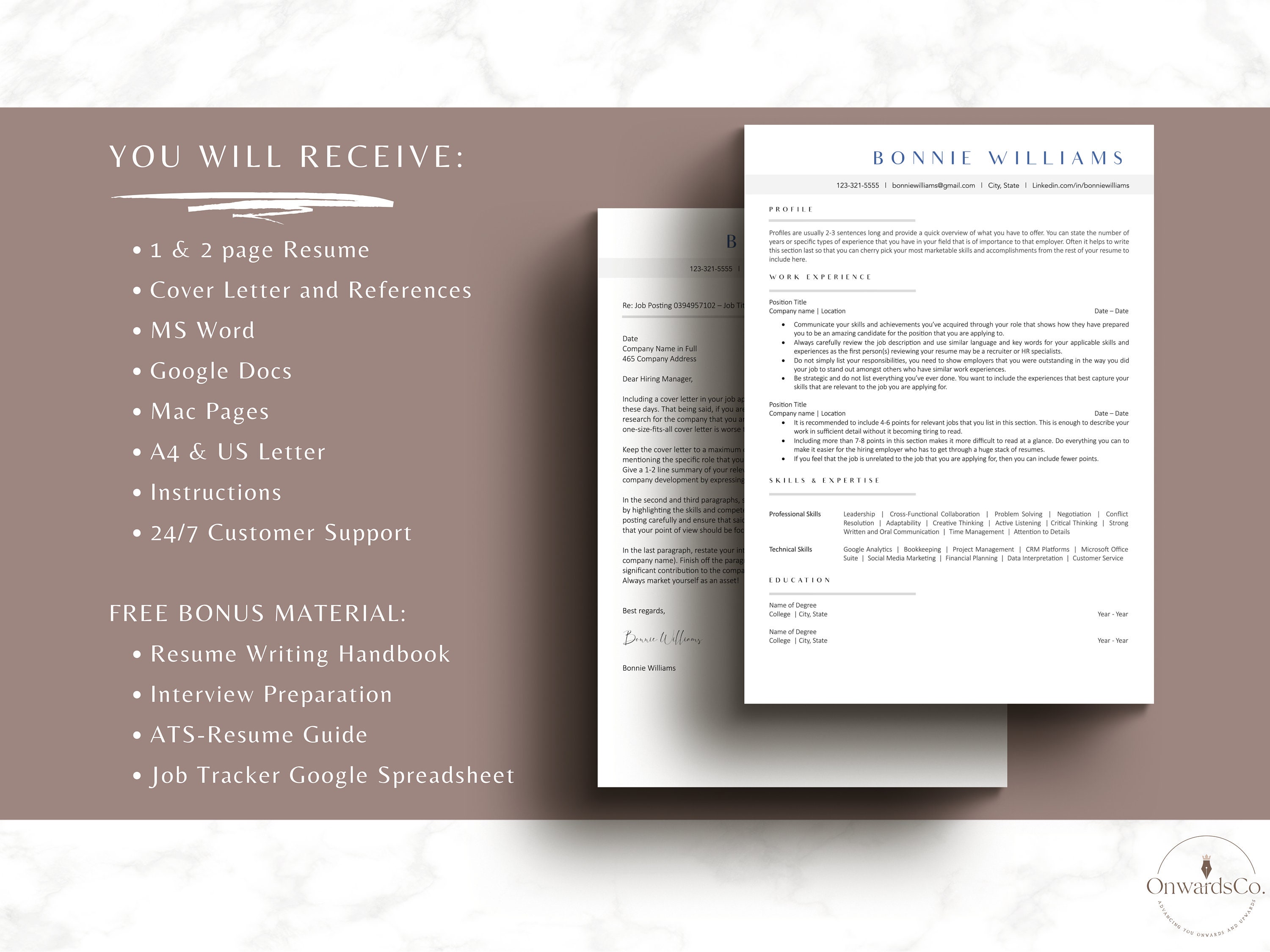 Tech Resume Template IT Project Manager Resume Google Docs Cv Sleek ...