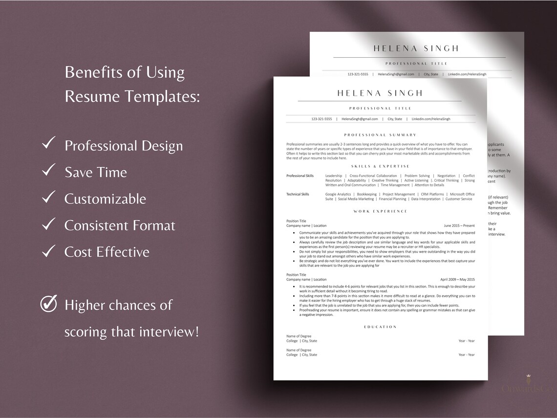 Modern Resume Template Google Docs Curriculum Vitae Resume Word Data ...