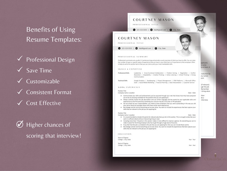 Resume Template Picture With Border Microsoft Word Resume 2 Page Unique ...