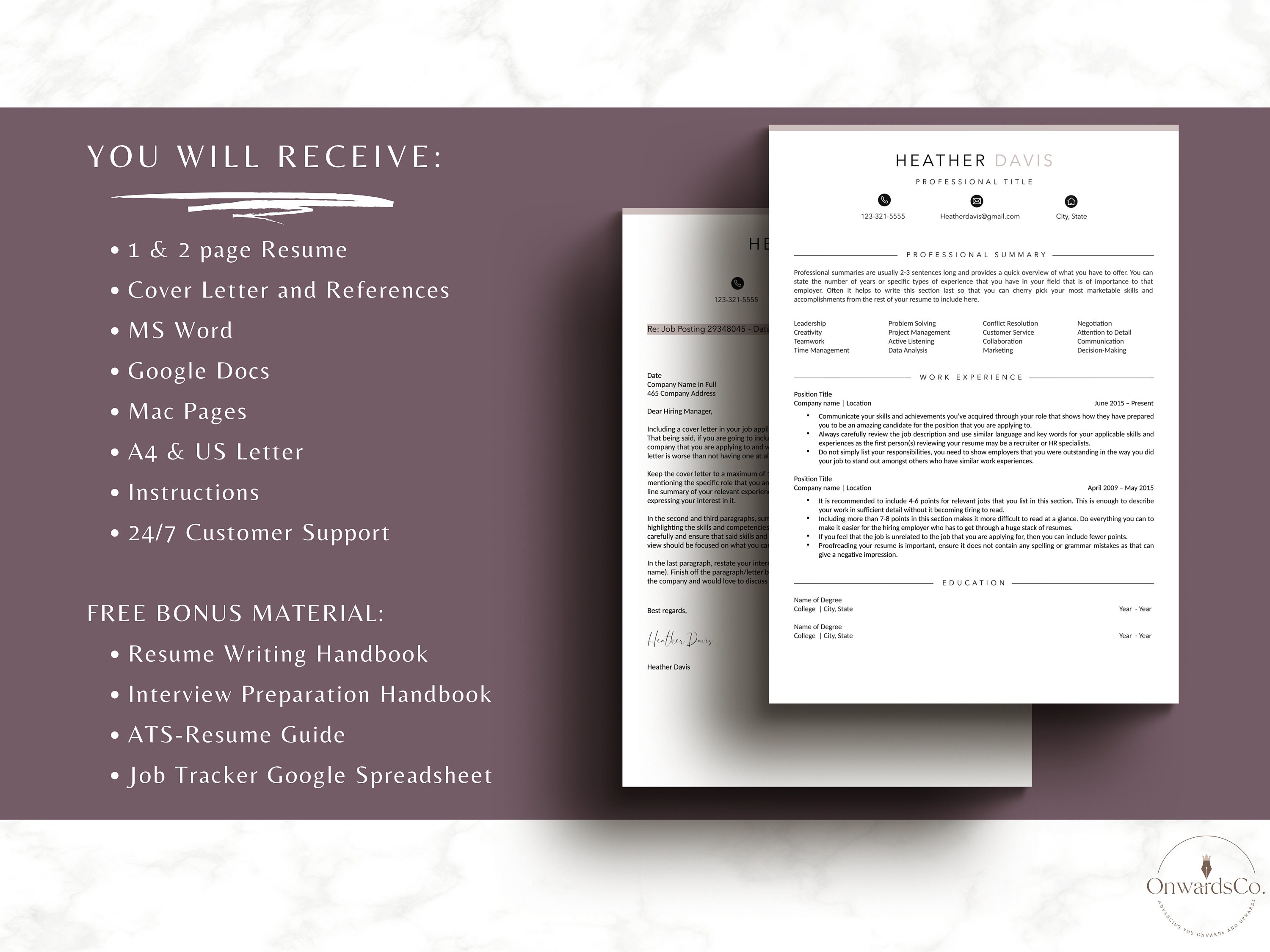 Modern New Grad Resume Template Freshers College Resume Job Application ...