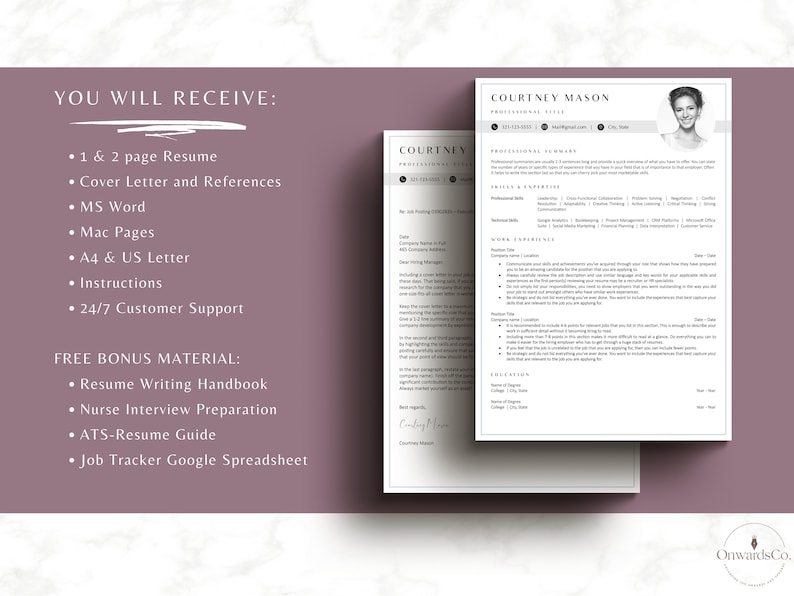 Resume Template Picture With Border Microsoft Word Resume 2 Page Unique ...