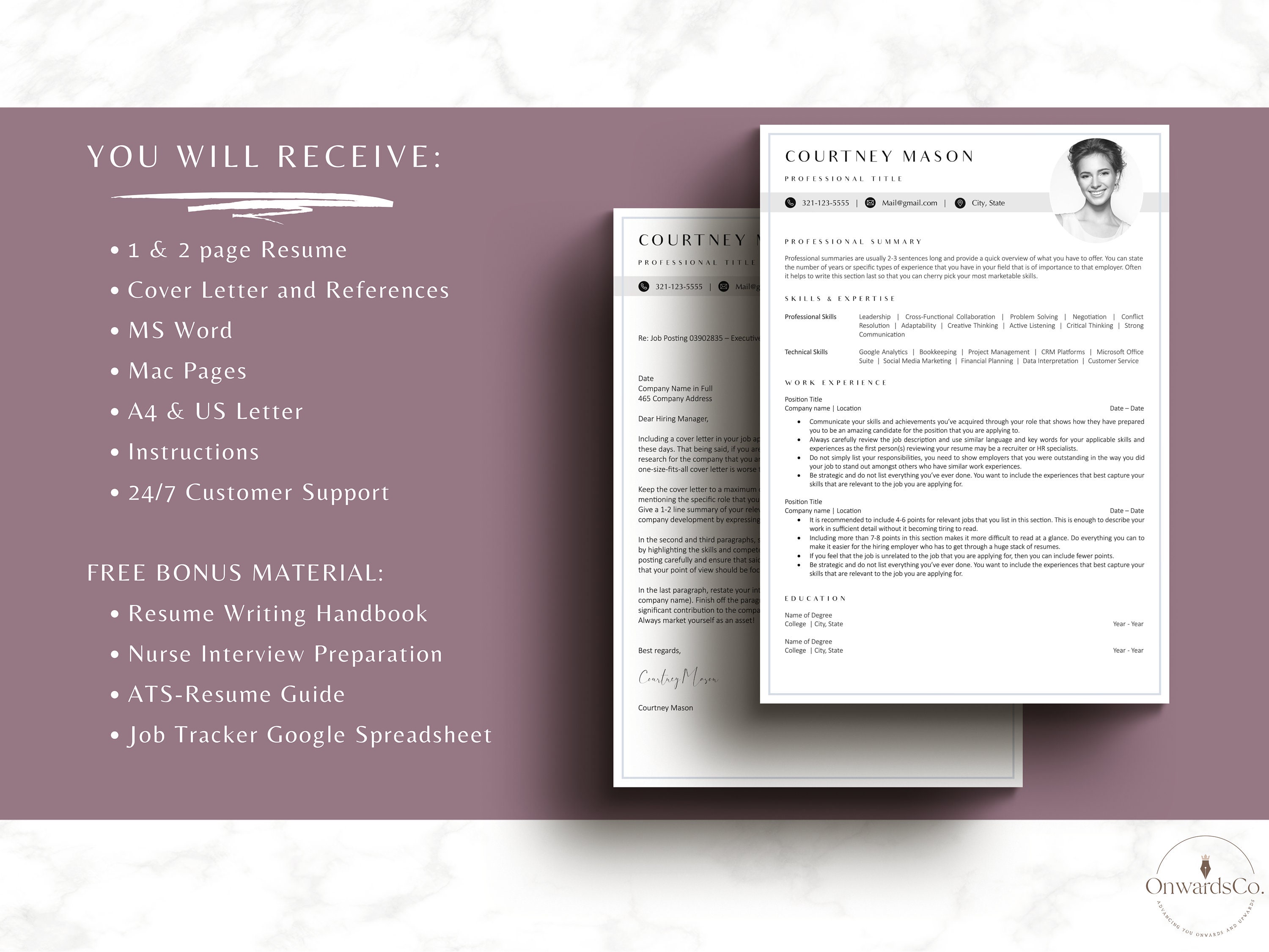 Resume Template Picture With Border Microsoft Word Resume 2 Page Unique ...