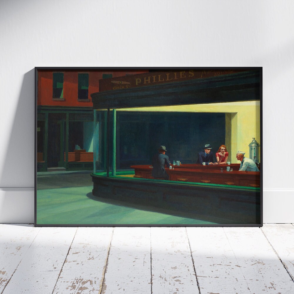 Nighthawks Art Print Digital Download - Etsy