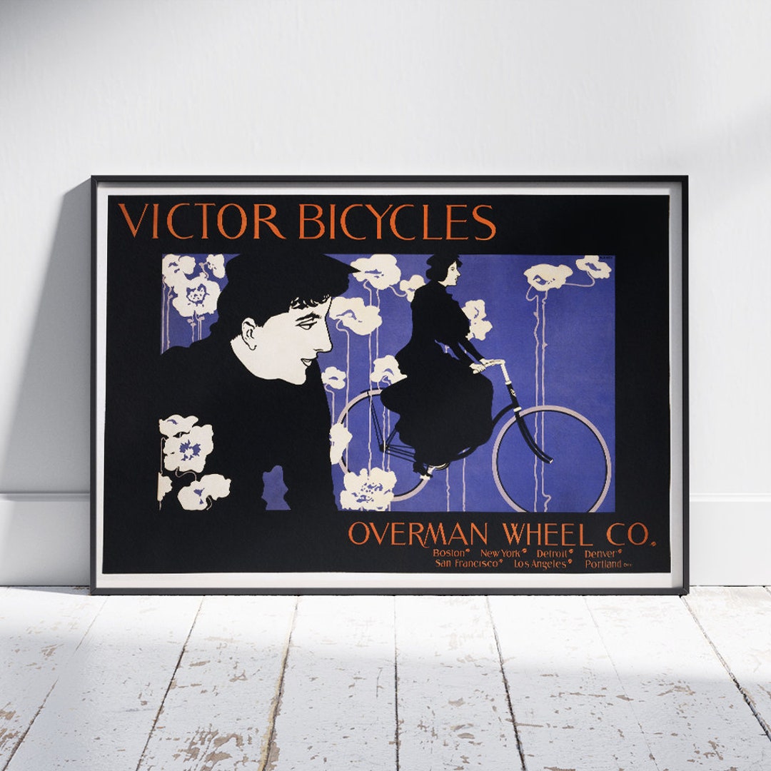 Victor Bicycles, Vintage Poster, Digital Download - Etsy