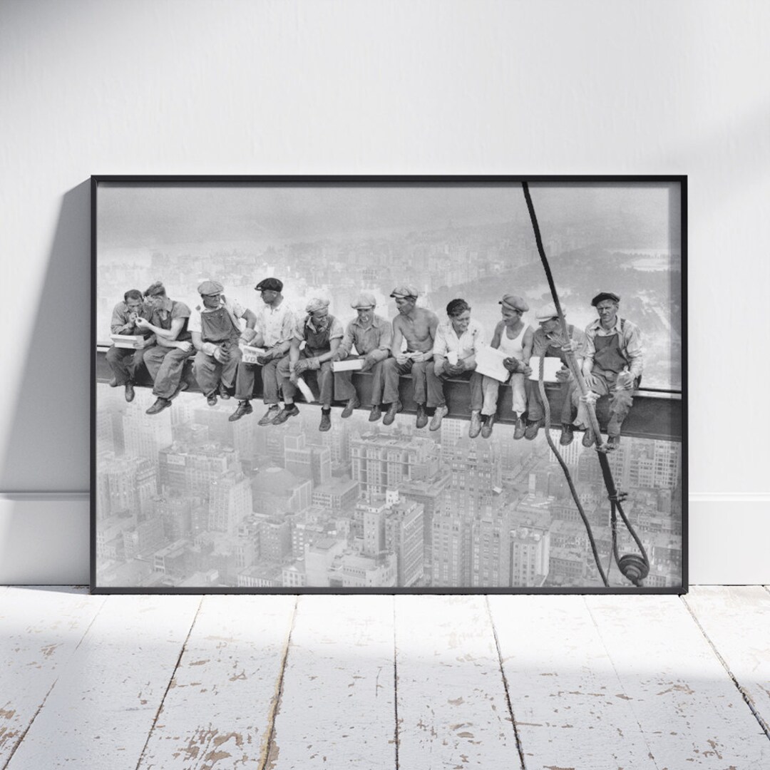 Lunch Atop a Skyscraper, Poster Print, Digital Download - Etsy