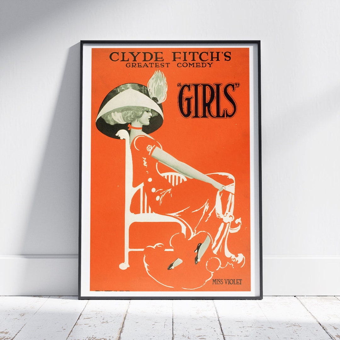 Girls, Vintage Poster, Digital Download - Etsy