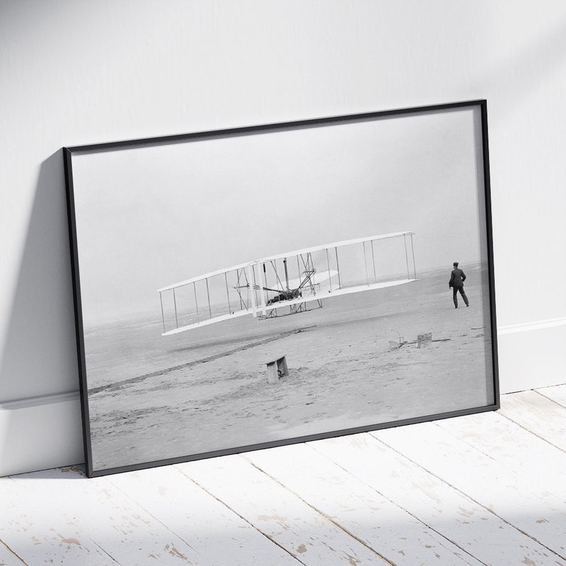 Wright Brothers, First Flight, Vintage Photo, Wall Art, Digital ...